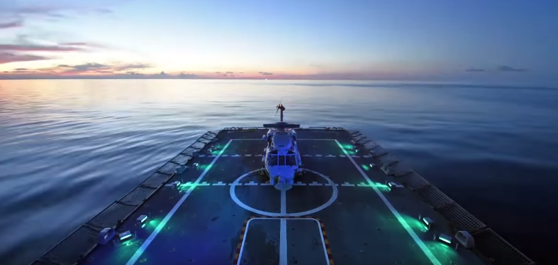 Gorgeous time lapse video shows a US Seahawk helicopter conducting deck ...